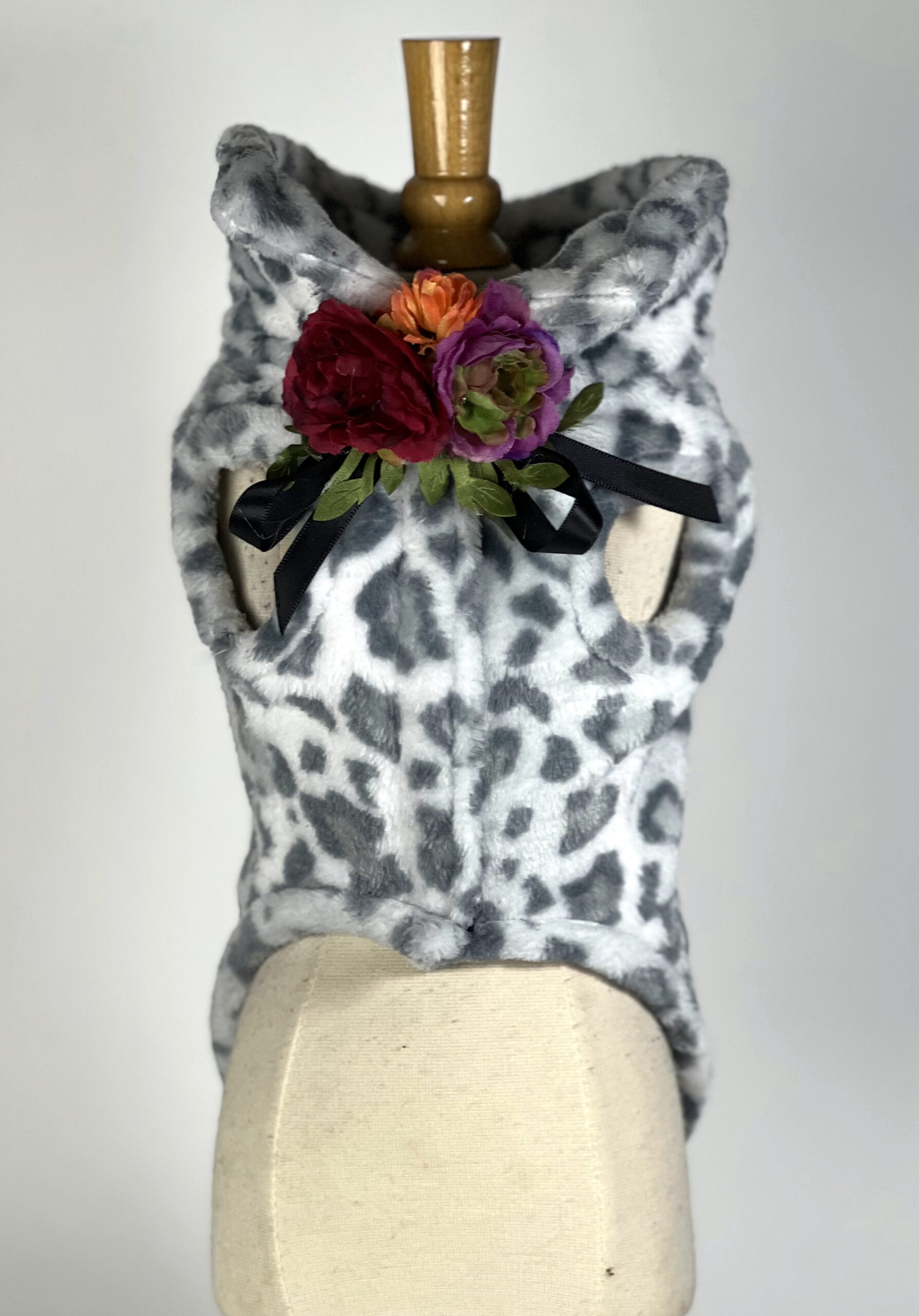 LOLA & POOCH -- Leopard minky Dog Dress